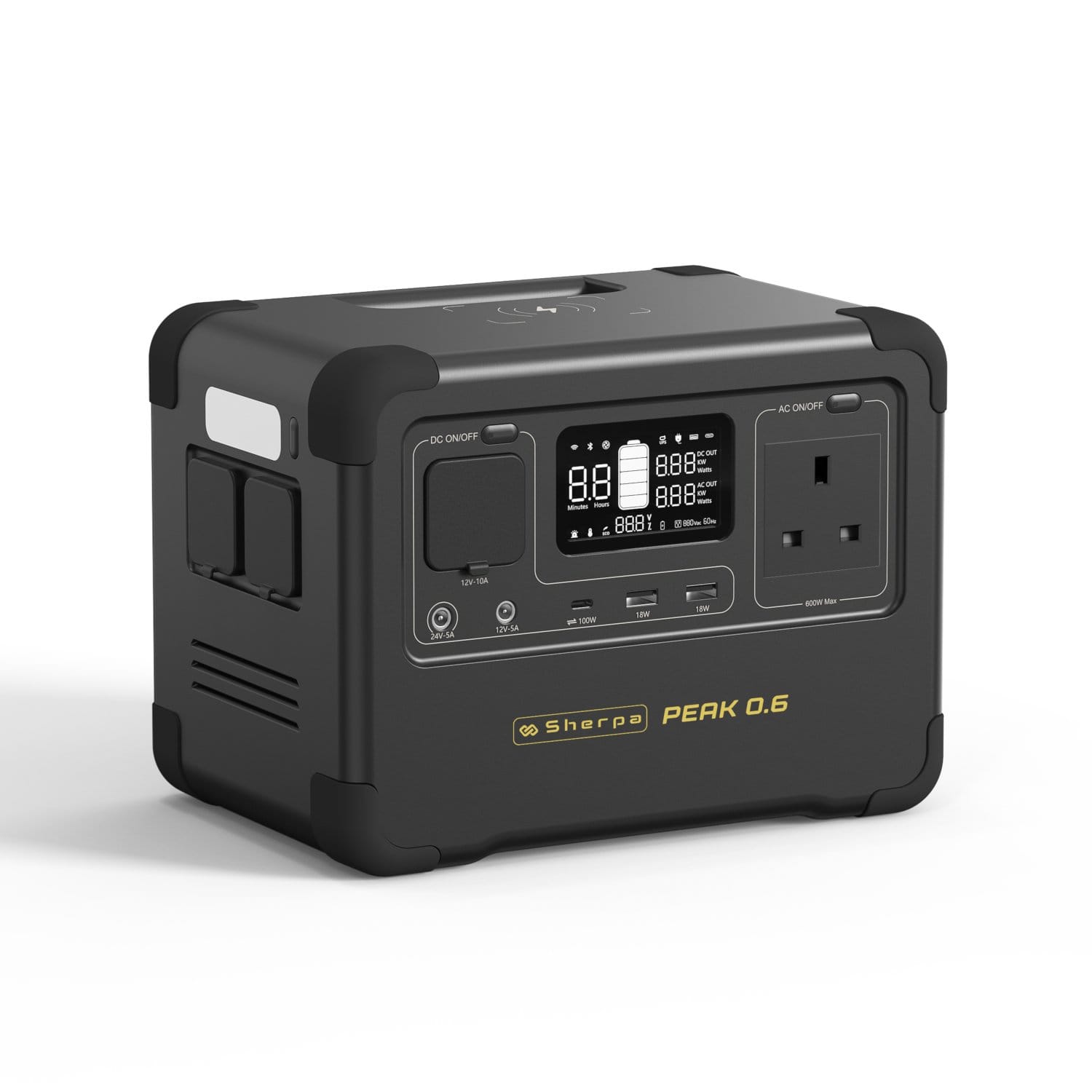 Sherpa PEAK 600W Mini Portable Power Pack | USB PD and wireless charge ...
